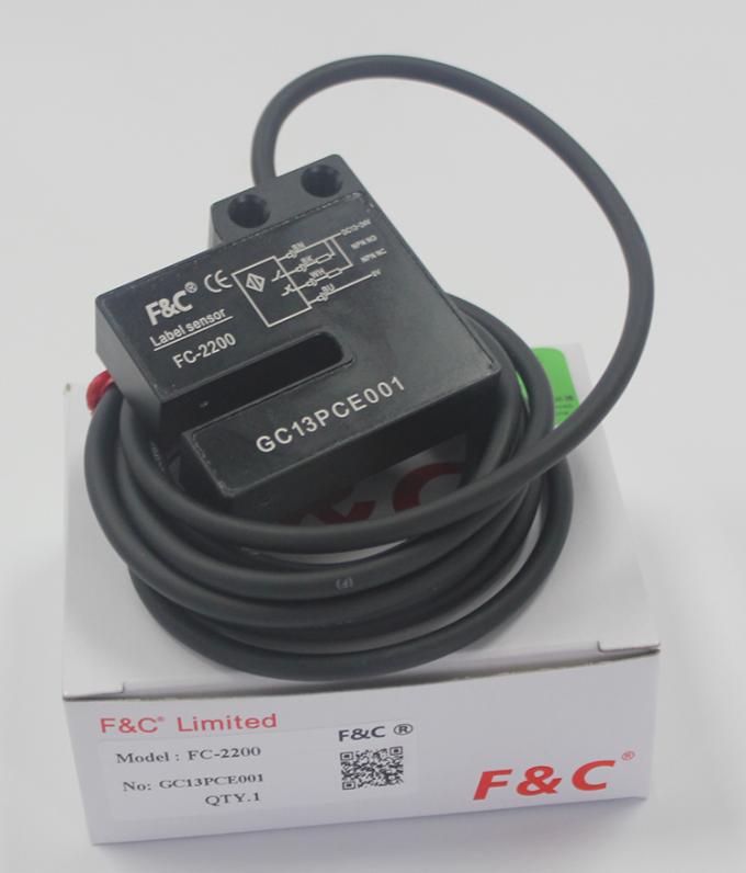 6mm Fork Adshensive Label Sensing Optical Label Sensor For Labelling ...