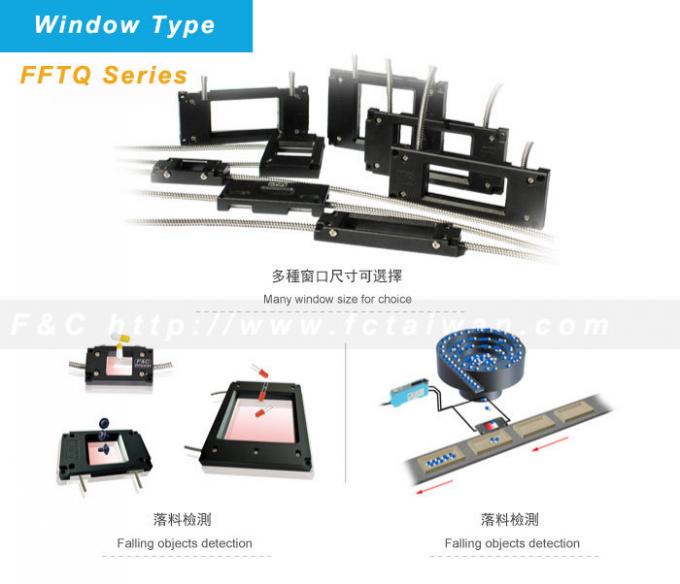 21mm Window Fiber Optic Sensor Through-Beam Reflective Falling Object ...