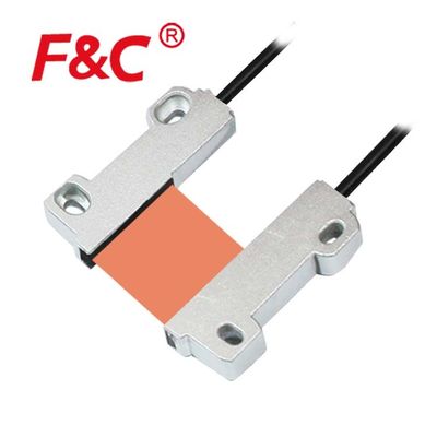 90 Degree Through-beam M4 Fiber Optic Sensor 50mm Sensing Optic Fibers
